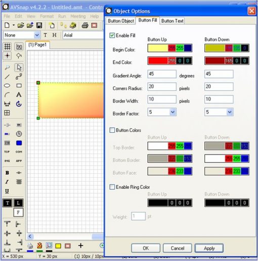 Creating Different Color Buttons for User Interface | AVSnap Web Site
