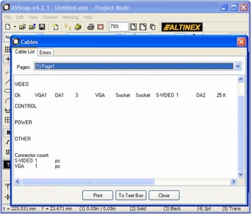 Formatting the Cable drawing tool | AVSnap Web Site